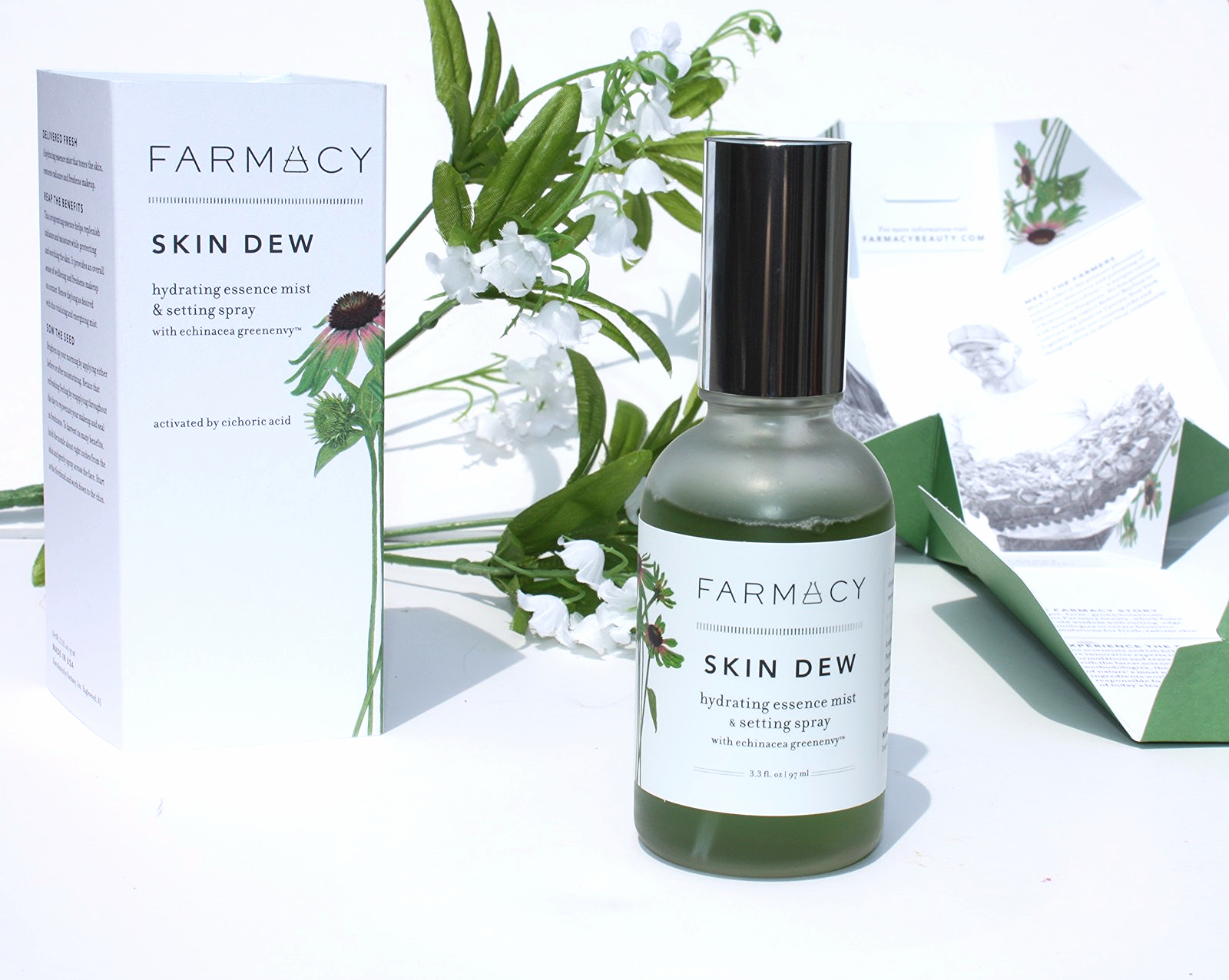 FARMACY Skin Dew Hydrating Essence Mist & Setting Spray