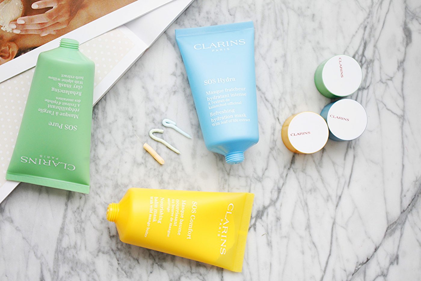 MASTER THE ART OF MULTI-MASKING WITH CLARINS SOS FACE MASKS